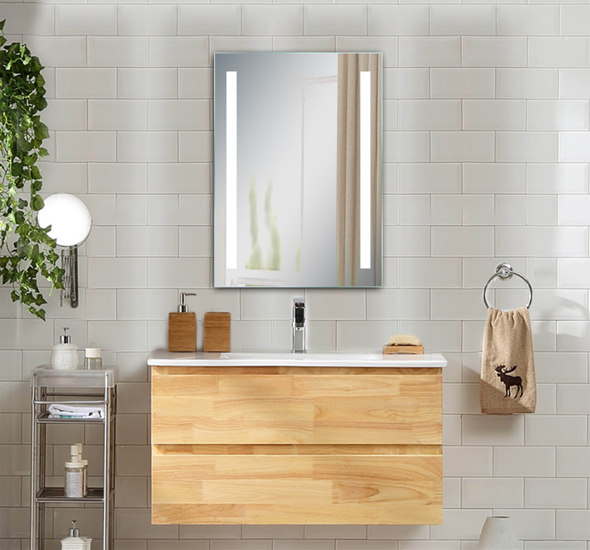 Maxx Rectangular LED Mirror from Peppermill Home