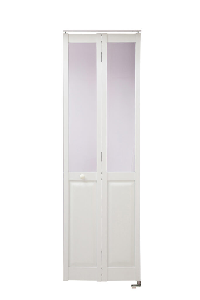 Madison Bifold Door with Frosted Glass | White PVC Bifold Door