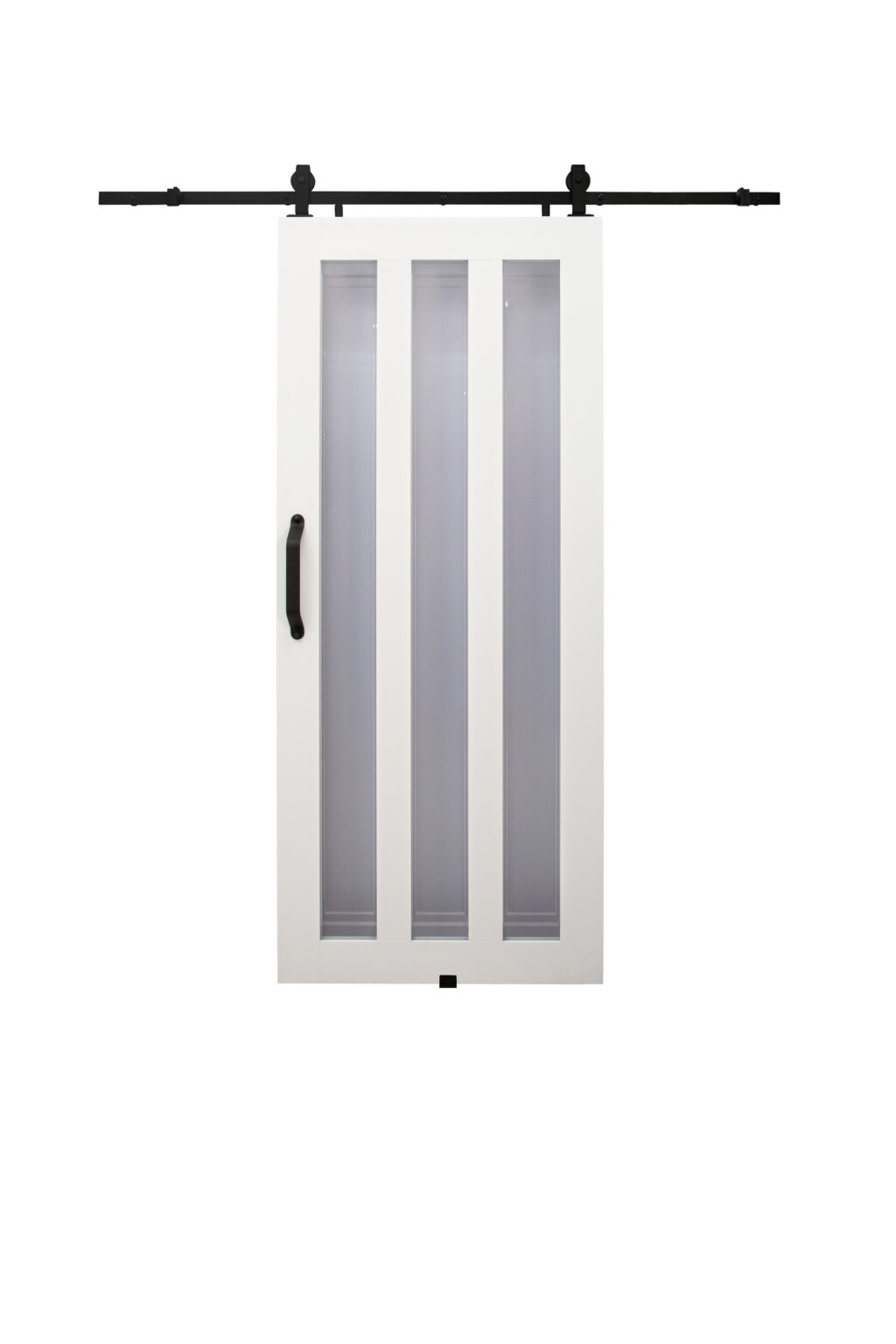 Millbrooke Mezzo Barn Door Kit 42x84 | 3-Panel Frosted Glass